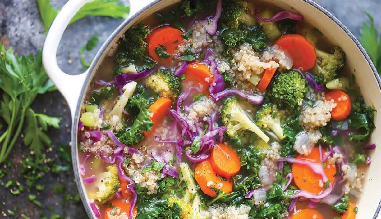 3SIXTY5 Recept: Vegan Quinoa-Groente Soep